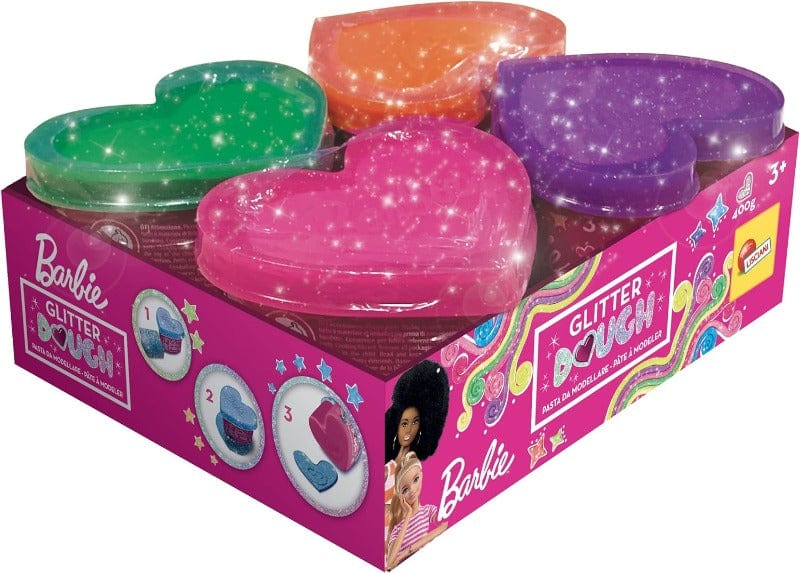 Barbie Plastilina Glitter Dough set 4 Vasetti - Lisciani – The Toys Store