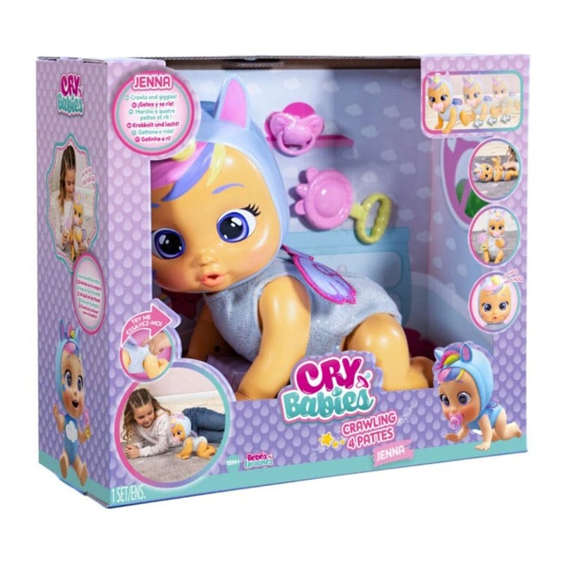 Cry Babies Crawling Jenna, Bambola che Gattona e Ride – The Toys Store