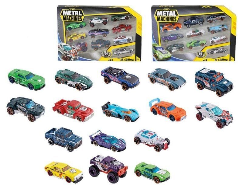 Metal Machine confezione da 10 Auto – The Toys Store