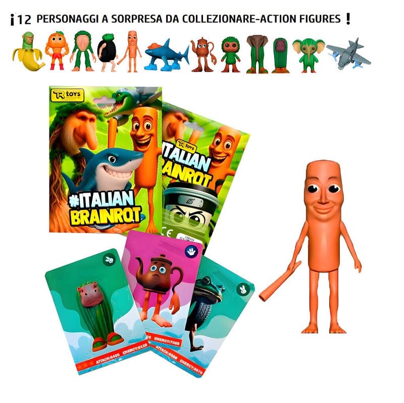 Brainrot Personaggio con 3 Carte Collezionabili Incluse - Skifidol ...