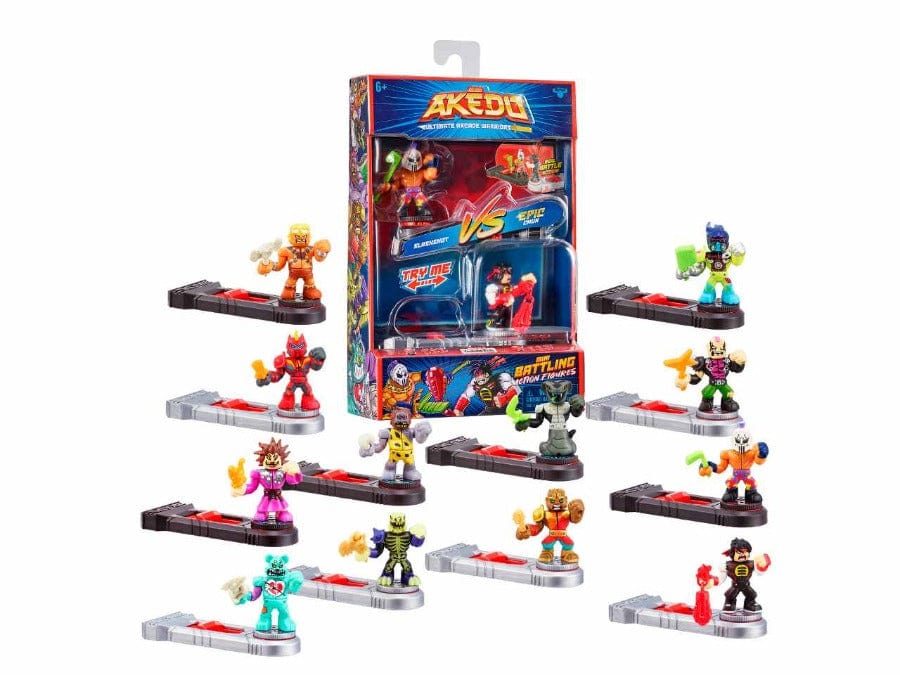 Akedo set 2 Personaggi Nuova Serie, Ake06000 - The Toys Store