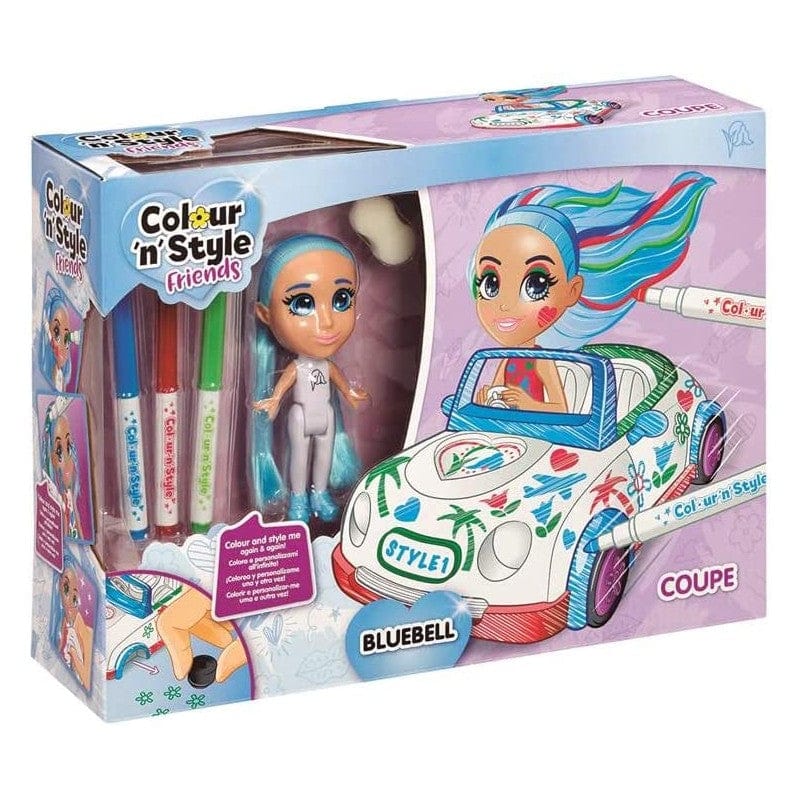 Color n Style Friends, Bluebell Doll with Car Coupe – The Toys Store