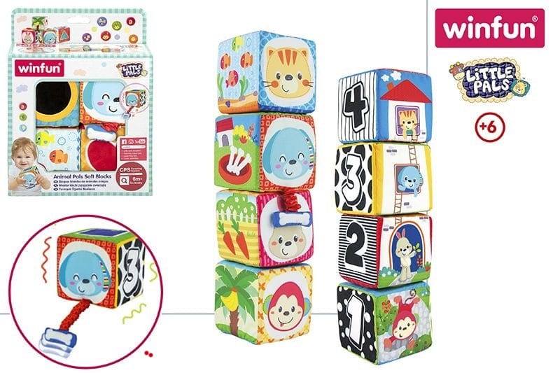 Cubi Morbidi, Gioco Tattile Sensoriale per Neonati +6 Mesi – The Toys Store