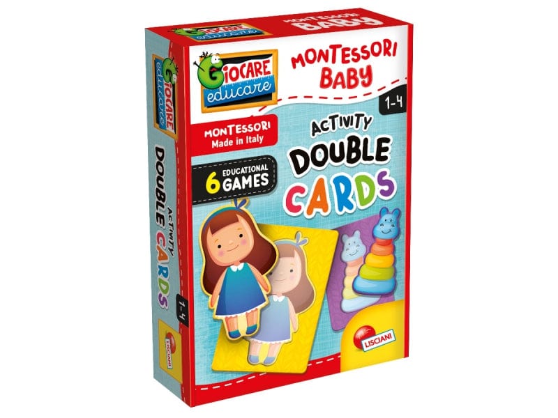 Montessori Baby Activity Double Cards, Gioco Educativo Carte - Età 1-4 ...